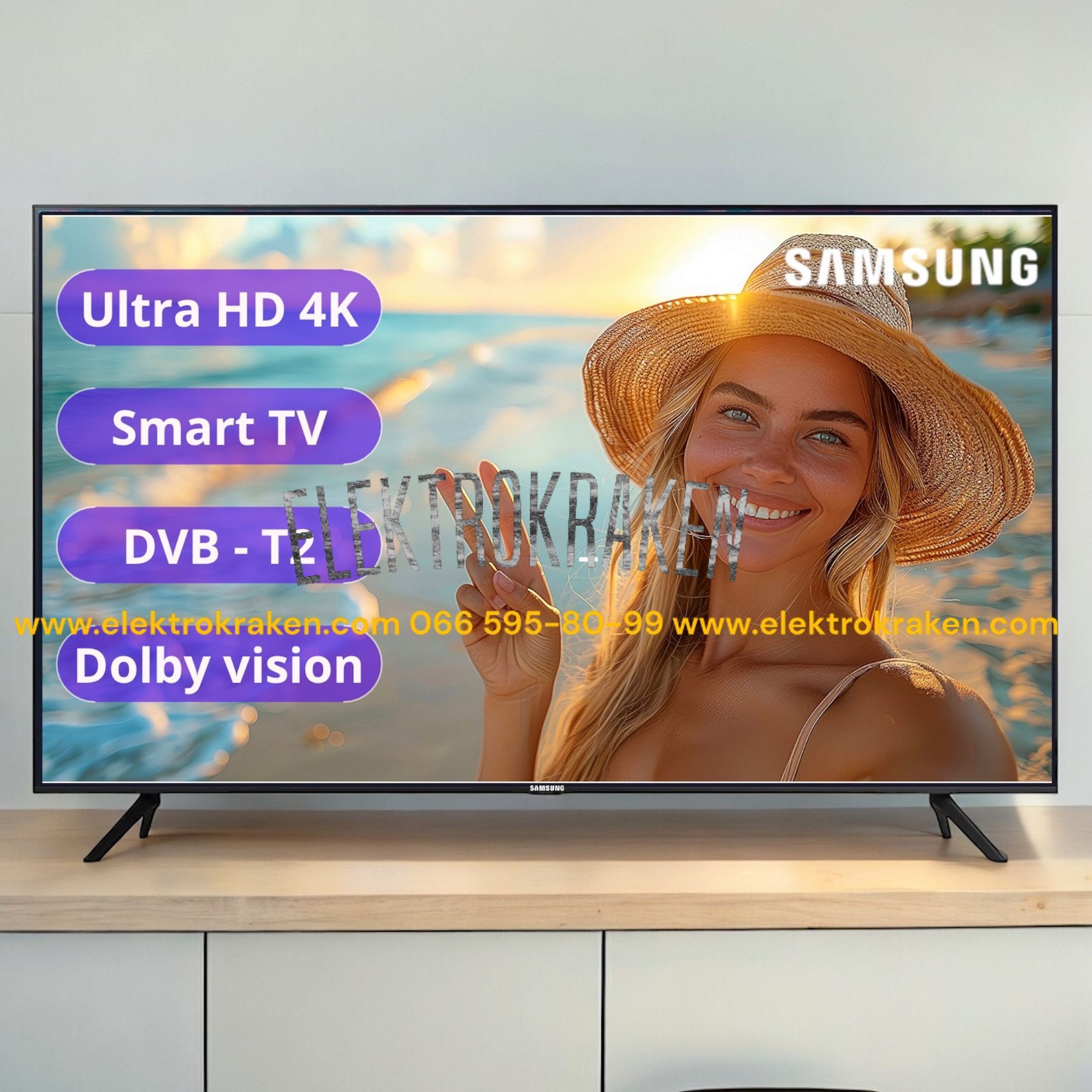 Купити Samsung 45' Smart TV - UHD 4K, T2, Wi-Fi 10458500 в інтернет ...